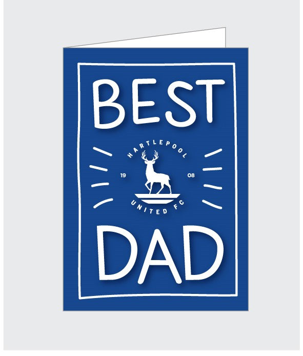 "Best Dad" Greetings Card – Pools Retail